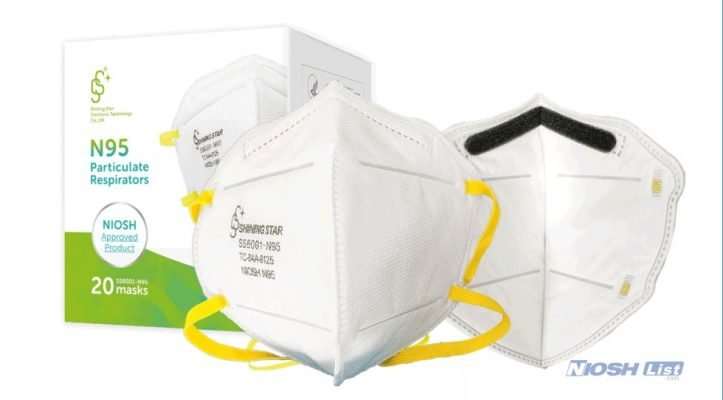 NIOSH Approved Shining Star SS6001 N95 Mask - NIOSH List