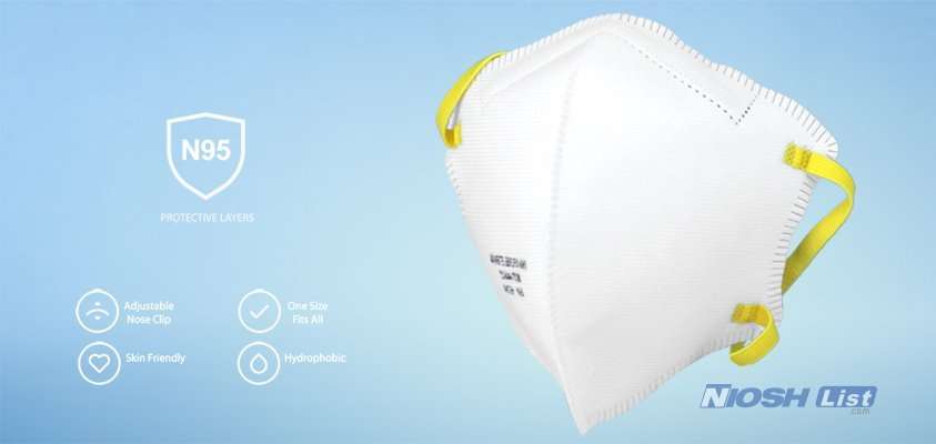 NIOSH Approved Makrite SEKURA Foldable N95 Mask - NIOSH List