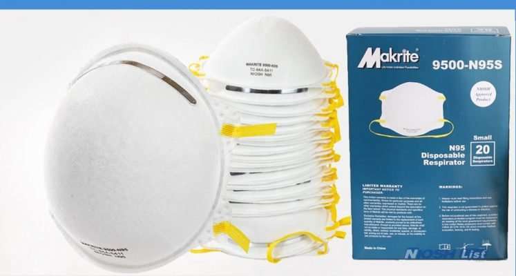 NIOSH Approved Makrite 9500-N95 Surgical N95 Mask - NIOSH List