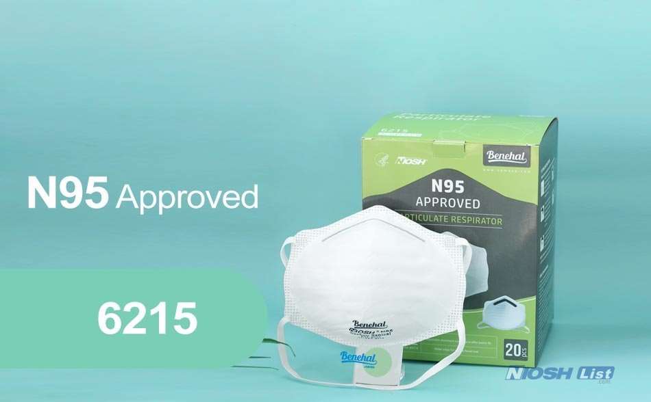 NIOSH Certified Benehal MS6215 N95 Respiartor - NIOSH List