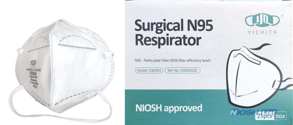 NIOSH Approved YICHITA Surgical YQD95H N95 - NIOSH List